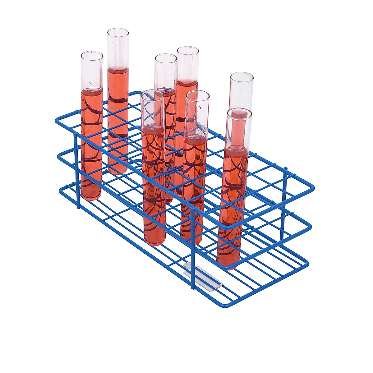 SP Bel-Art Poxygrid Test Tube Rack; For 16-20mm Tubes, 40 Places, Blue (F18762-0001)