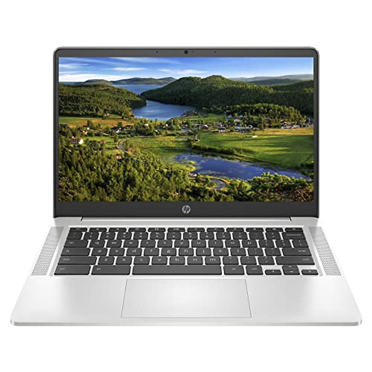2022 Newest HP Chromebook Laptop, 14" HD Screen, AMD 3015Ce Processor, 4GB RAM, 32GB eMMC Flash Memory, Webcam, WiFi, Bluetooth, Fast Charge, Chrome OS, Mineral Silver (Renewed)