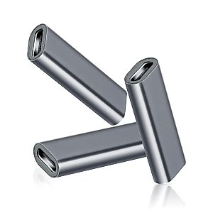 Basesailor USB C Female to Female Adapter 3-Pack,USBC 3.1 10GBps 100W PD Coupler for Connecting Two Type C Cable,Thunderbolt 3 Compatible Extension Connector for USB-C Devices