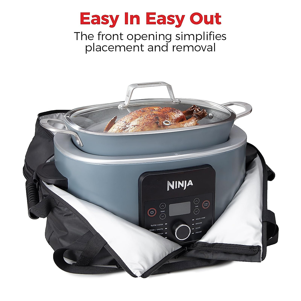 Goldlion Carrying Bag Compatible with Ninja Crockpot Slow Cooker - Portable Travel Carrier Case - Accessories for Ninja Foodi Possiblecooker Pro 8.5 Qt