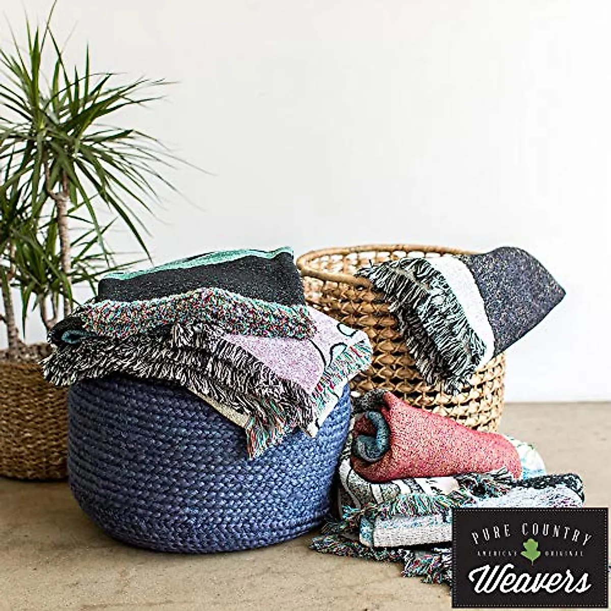 Pure Country Weavers Yosemite National Park Blanket - Gift Tapestry Throw Woven from Cotton - Made in The USA (72x54)