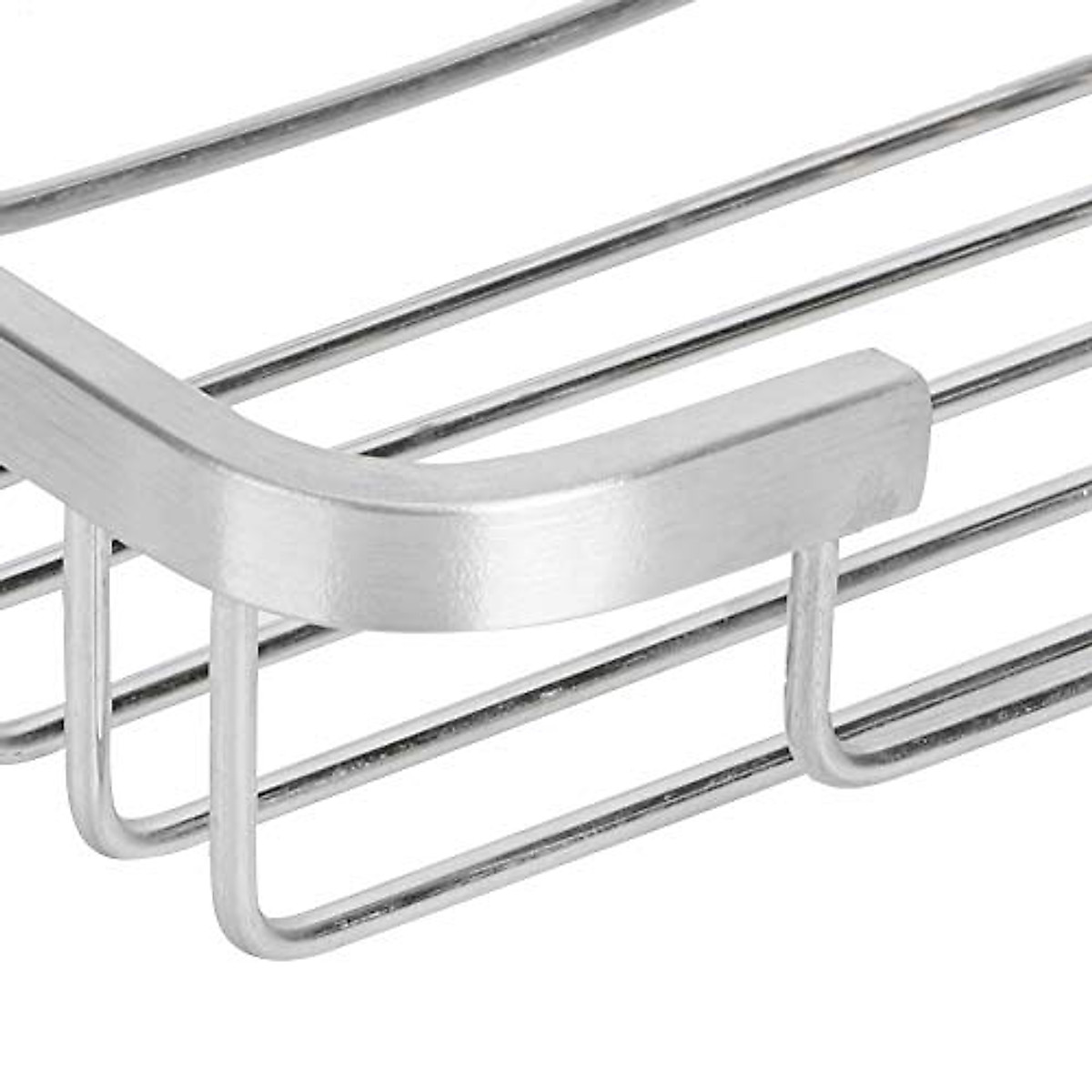 Shower Caddy Basket Shelf Wall Mounted Soap Basket Square Basket Bathroom Rack Holder Black Toilet Bathroom Accessory 304 Stainless Steel