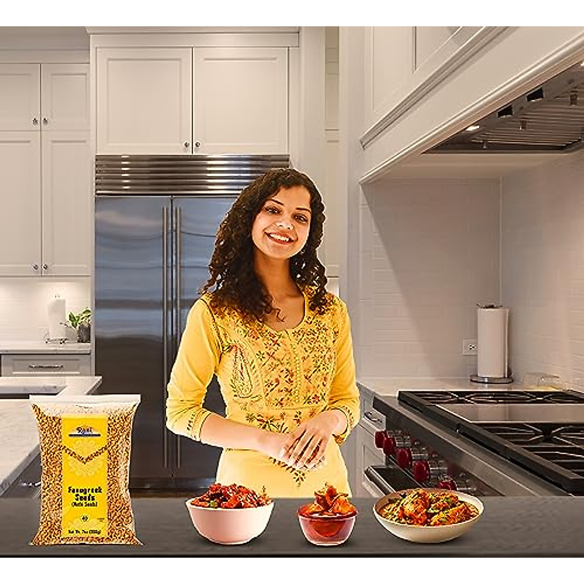 Rani Fenugreek (Methi) Seeds Whole 7oz (200g) Trigonella foenum graecum ~ All Natural | Vegan | Gluten Friendly | Non-GMO| Kosher | Indian Origin, used in cooking & Ayurvedic spice