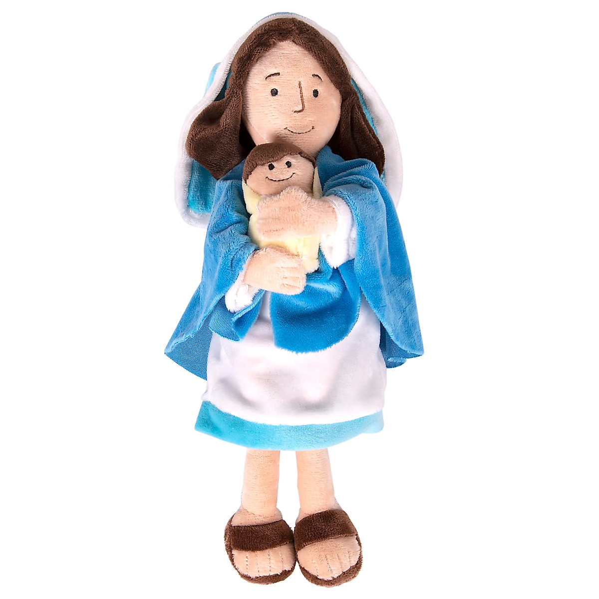 Kangaroo - Mother Mary Holding Baby Jesus Plush Stuffed Toy | Christians Religious Toys Savior Plush Religious Figure | Christmas, Kids' Bedrooms, Churches, Decoration 13 Inch