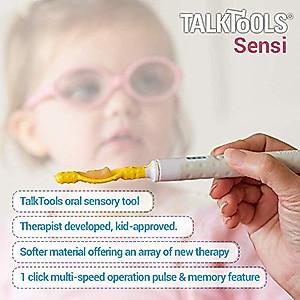 TalkTools® Sensi (Ocean Blue) Sensory Integration Kit with 5 Sensory Oral Motor Tips and Storage Pouch