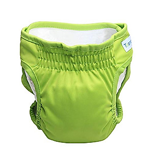 Teamoy 4pcs Washable Female Dog Diapers, Reusable Doggie Diaper Wraps for Female Dogs, Super-Absorbent and Comfortable, Large