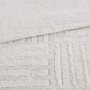 Madison Park Arctic Fur Down Alternative Comforter Mini Set, King/California King, Ivory