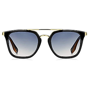 Marc Jacobs mens Marc 270/S Sunglasses, Black/Blue Shaded, 51mm 21mm US