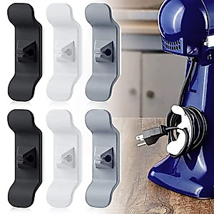 Cord Organizer for Appliance - Kitchen Appliance Cord Organizer Stick On, Cord Wrapper Winder Holder for Appliance, Adhesive Cord Keeper for Blender Mixer, Coffee Maker, Air Fryer,Kitchen Accessories