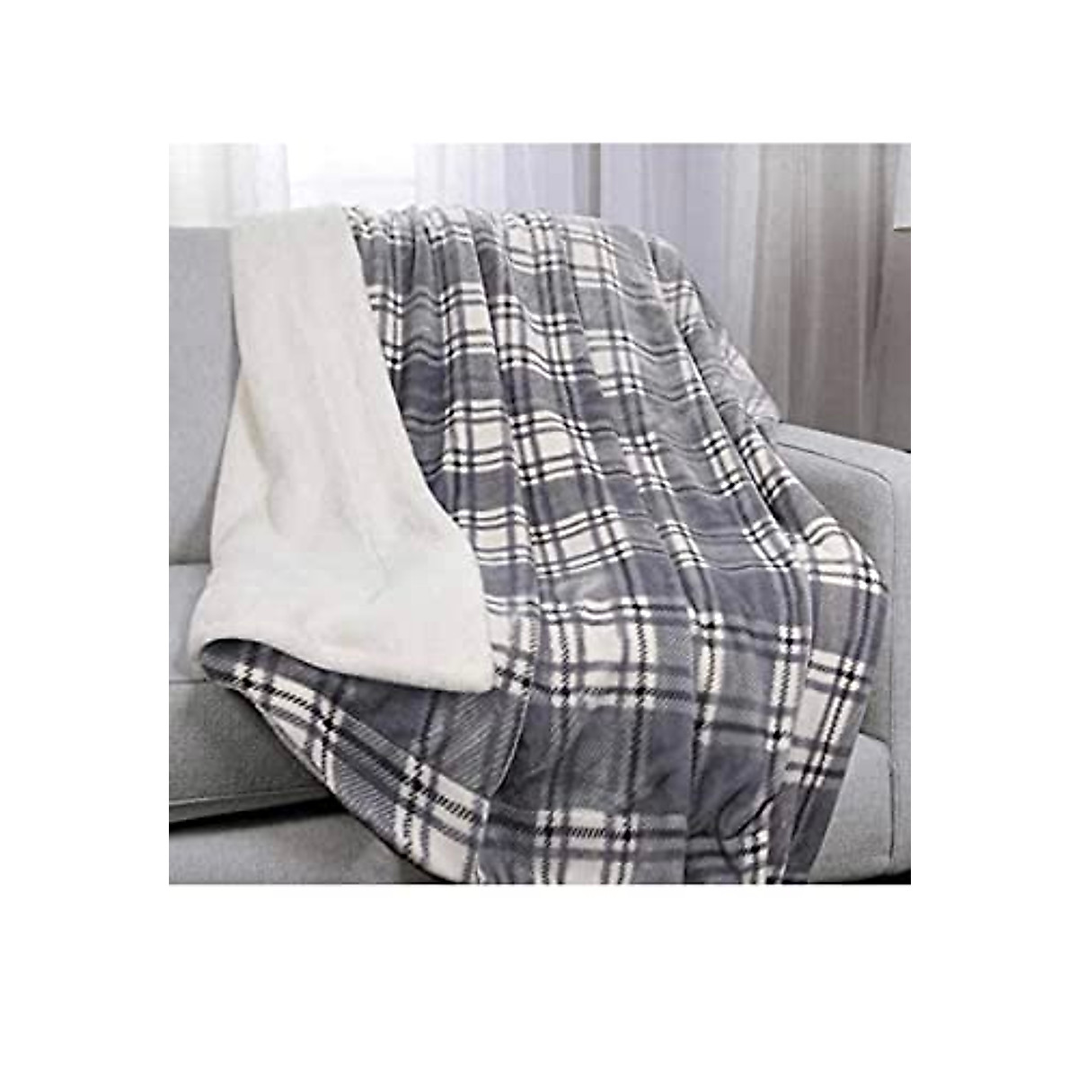 Life Comfort The Ultimate Throw I Luxurious Faux Fur Reversing to Plush I 60 in x 70 in I 100% Polyester I Great for Gifts