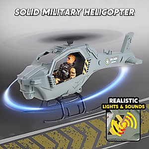 JOYIN Military Base Toys Set Including Military Base, Military Vehicles, Army Men Action Figures and Weapon Gear Accessories Military Combat Toys