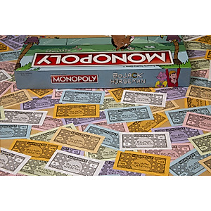 Monopoly BoJack Horseman Board Game | Recruit Your Favorite BoJack Horseman Characters in This Version of Monopoly | Based on The BoJack Horseman Netflix Show | Custom Tokens, Money and Game Board