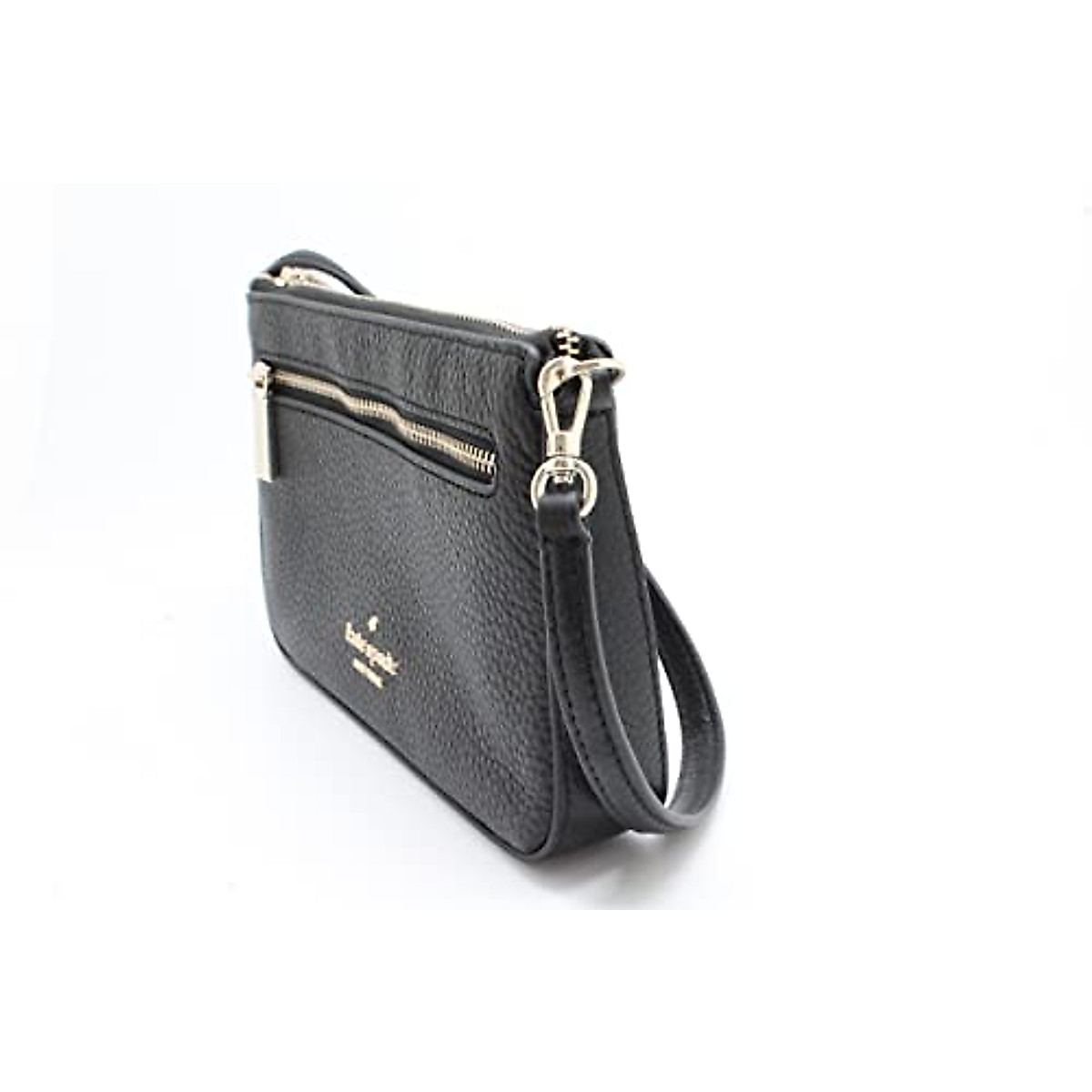 Kate Spade New York Leila Pebbled Leather Clutch Bag in Black