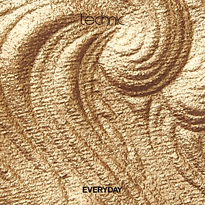 Technic Get Gorgeous Highlighting Powder - Pressed Shimmer Face Makeup Compact for a Golden Glow. Shade: 24CT Gold