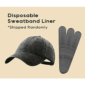 VODIORE Black Baseball Cap Low Profile Cap Dad Hat Blank Ball Caps Baseball Hat for Women Men Black