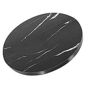 GANAZONO Table Turntable Wooden Turntable Rotating Plate Black Table Marble Table Lazy Susans for Table Round Kitchen Organizer Rotating Tabletop Pantry Turntable Dining Table Board