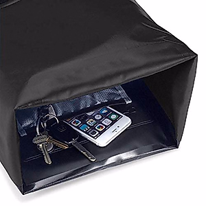 Water Bear Tactical Waterproof Backpack: Black 35L Rugged Roll-Top Closure with Waterproof Zipper front pocket and Cushioned Padded Back.