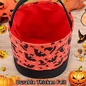 PKONEWNO Halloween Candy Buckets Bag Halloween Candy Basket Halloween Trick or Treat Bags Tote Gift Bags