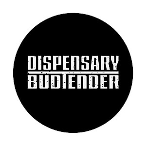 Dispensary Budtender - Dispensary Staff Budtender PopSockets Swappable PopGrip