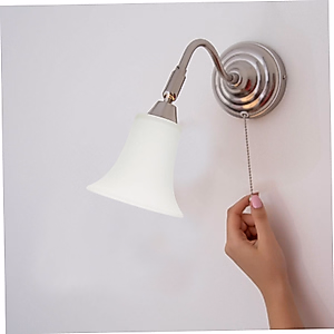 DOITOOL Chic Lampshade Glass Light Cover Easy Assembly for Bedroom Living Room Ceiling Lamp