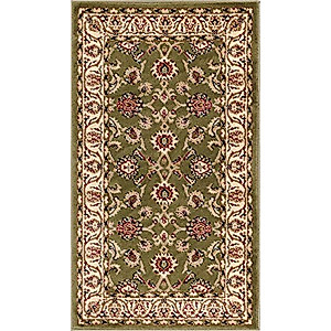 Well Woven Barclay Sarouk Green Traditional Area Rug 2'3" X 3'11"