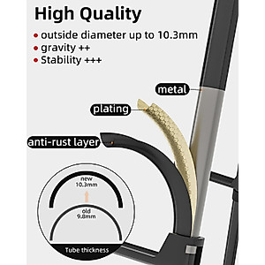 Nicpro Folding Easels for Display, 2 Pack 63 Inch Metal Floor Easel Stand Tripod Black Portable for Artist Poster Wedding with Carry Bag