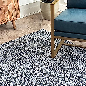 nuLOOM Rowan Braided Texture Indoor/Outdoor Area Rug, 4x6, Blue