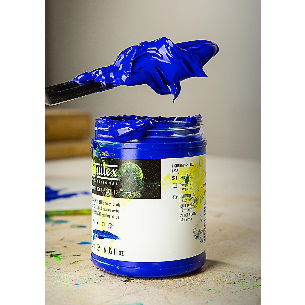 Liquitex Professional Heavy Body Acrylic Paint, 4.65-oz (138ml) Tube, Titanium White