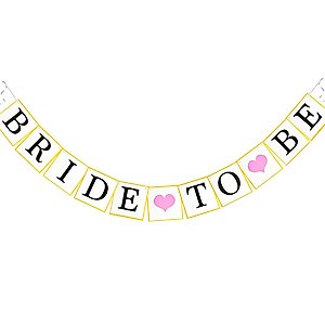 Bride Marriage Banner Decorations Paper Garland Wedding Proposal Supplies Engagement Sign Outdoor Party Photp Prop Rustic Decorations 6Ft