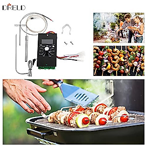 Replacement for Pit Boss Pellet Grills Digital Temperature Control Panel Kit, with Thermostat Controller Board, Temperature Probe, Hot Rod Ignition Meat Probe