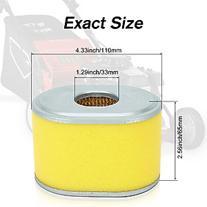 Savior 2 Pack GX160 Air Filter for Honda GX 160 GX200 GX140 5 HP 5.5 HP 6 6.5 HP Engine Air Cleaner Replace Honda 17210-ZE1-505 17210-ZE1-820 17210-ZE1-517 with Spark Plug