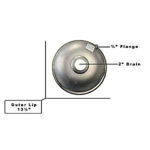 classAcustoms Class A Customs | 13inches Round Stainless Steel Sink | 300 Series Stainless Steel | RV Camper Motor Home Sink | Concession Sink | 22 Guage