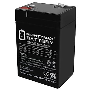 Mighty Max Battery ML4-6 - 6V 4.5AH Lithonia ELB06042 SLA Replacement Battery