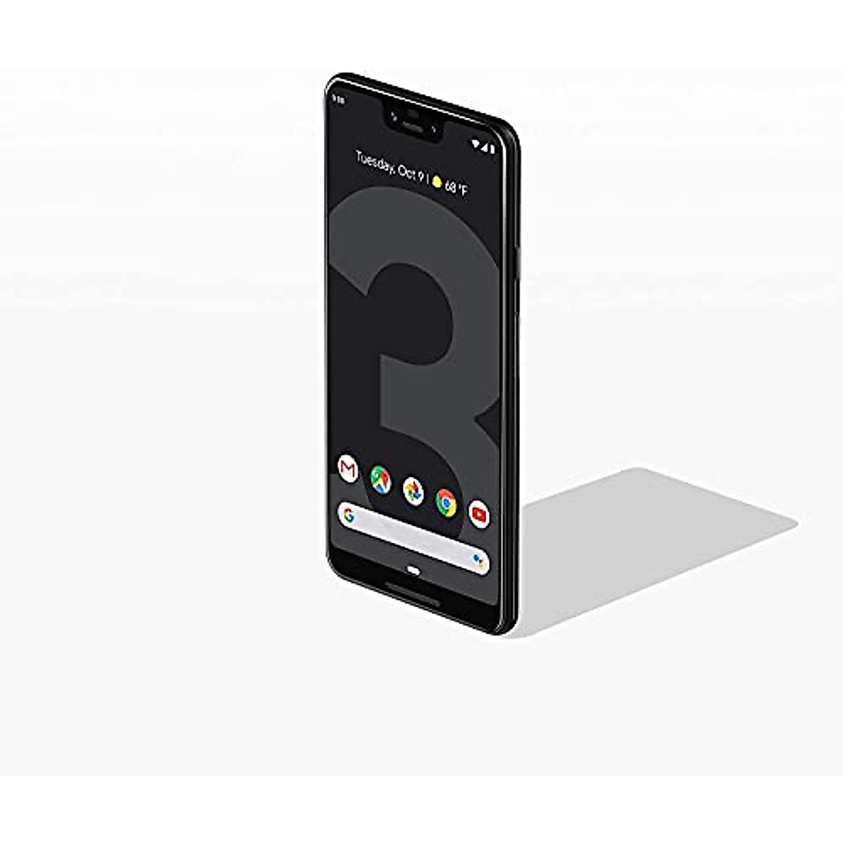 Google - Pixel 3 XL with 64GB Memory Cell Phone (Unlocked) - Just Black (64 GB, Pixel 3 XL, JUST Black)