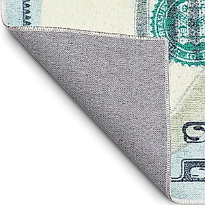 Well Woven Money Collection New Hundred Dollar Bill 2' x 5' Runner Rug