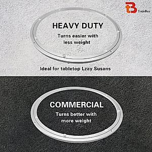 TamBee 18 Inch Lazy Susan Hardware Aluminum Bearing Metal Rotating Turntable Bearing Swivel Plate Hardware Lazy Susan Bearing Lazy Susan Parts Lazy Susan Mechanism Lazy Susan Kit Lazy Susan Base Only