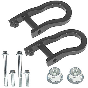 munirater 2PCS Tow Hooks Black Replacement for 2016-2018 Sierra 1500 and 2014-2018 Silverado 1500 84072463 Pair