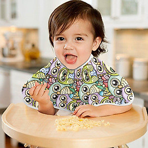 vvfelixl Muslin Burp Cloths Cute Cartoon Owls Baby Washcloths for Baby Girl Boys 2 Pack