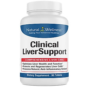 Natural Wellness Clinical Liver Support Supplement - Patented Milk Thistle, Curcumin & Alpha R-Lipoic Acid - 12 Natural Ingredients for Maximum Absorption - Cleanse and Repair Liver