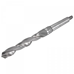 uxcell 21.5mm High-Speed Steel Twist Bit Extra Long Drill Bit with MT2 Morse Taper Shank, 240mm Overall Length