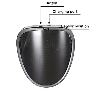 Halloween Kid Led Mask Gesture Sensing Shining Light Up Mini Face Mask for Masquerade Party Costume Cosplay Age 3-10