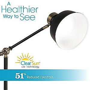 OttLite Balance LED Desk Lamp with USB Port - Modern, Adjustable, Desk Light