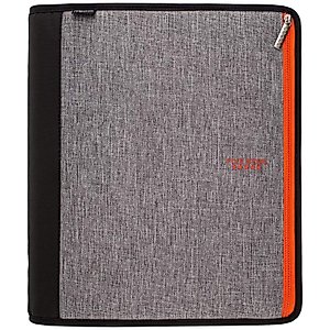 Five Star 2" Ring Zipper Binder 605 Sheet Capacity Orange