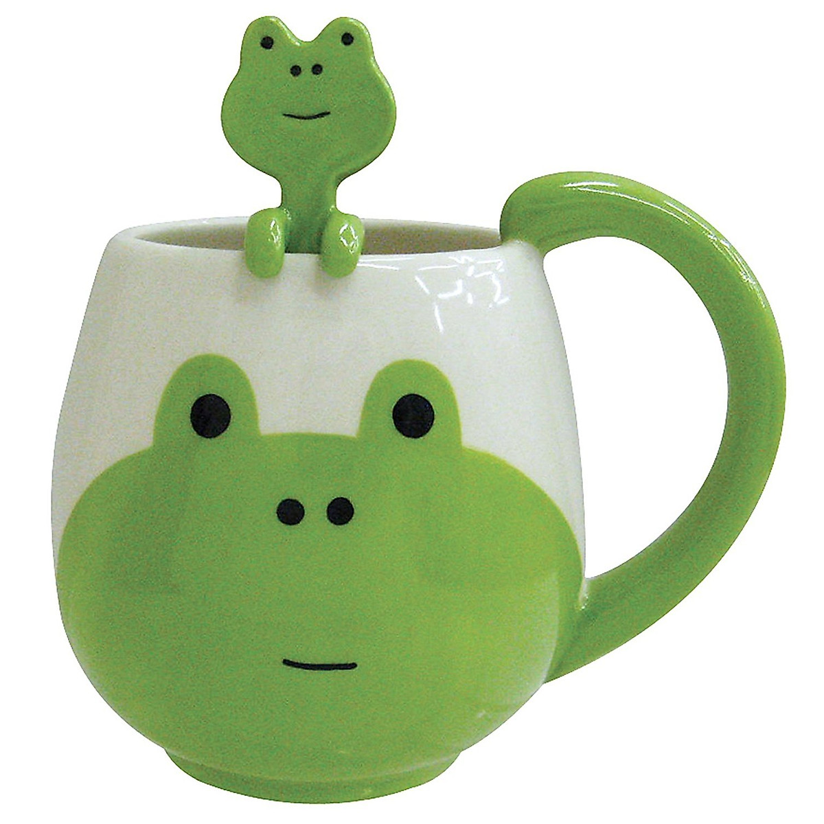 Decole Frog Mug and Spoon, 12 oz.