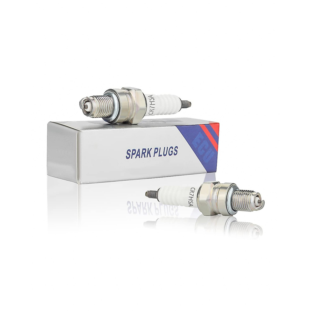 AloneGoer A7RTC CR7HSA Motorcycle Spark Plug A7RC A7TC CR7HSA 4549 Replace for GY6 Engine 50cc 70cc 90cc 100cc 110 125 150cc Motorcycle ATV Quad Scooter Go Kart Moped Chopper Buggy Dirt Racing Bike