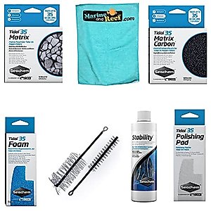 Inland Seas Seachem Tidal 35 Filter Advanced Maintence Bundle (7 Items)