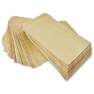5"x7.5" - 200 Count - Flat Brown Kraft Paper Bags by Flexicore Packaging®, Shopping, Mechandise, Party, Gift Bags