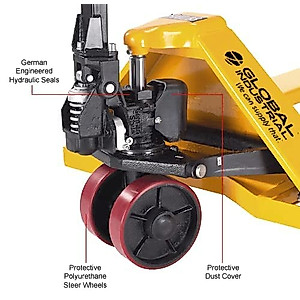 Global Industrial Pallet Jack, 5500-Lb. Capacity Pallet Truck - 27" W x 48" L Forks