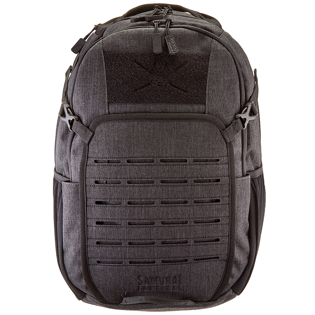 SAMURAI TACTICAL Katana Backpack, Black Heathered Woven, One Size