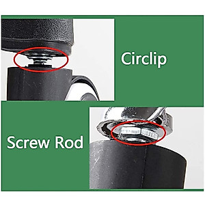 Office Chair Caster Wheels Set of 5 Office Chair Revolving Chair Casters Replacement Nylon Furniture Wheels Premium Computer Desk Castor Bearing Capacity 125KG / 276lbs (5) Colour Name:Plunger Stem He